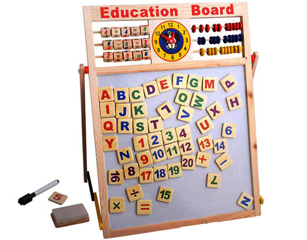 Multipurpose Wooden And Magnetic Educational Leaning Board – Yamtoys.pk